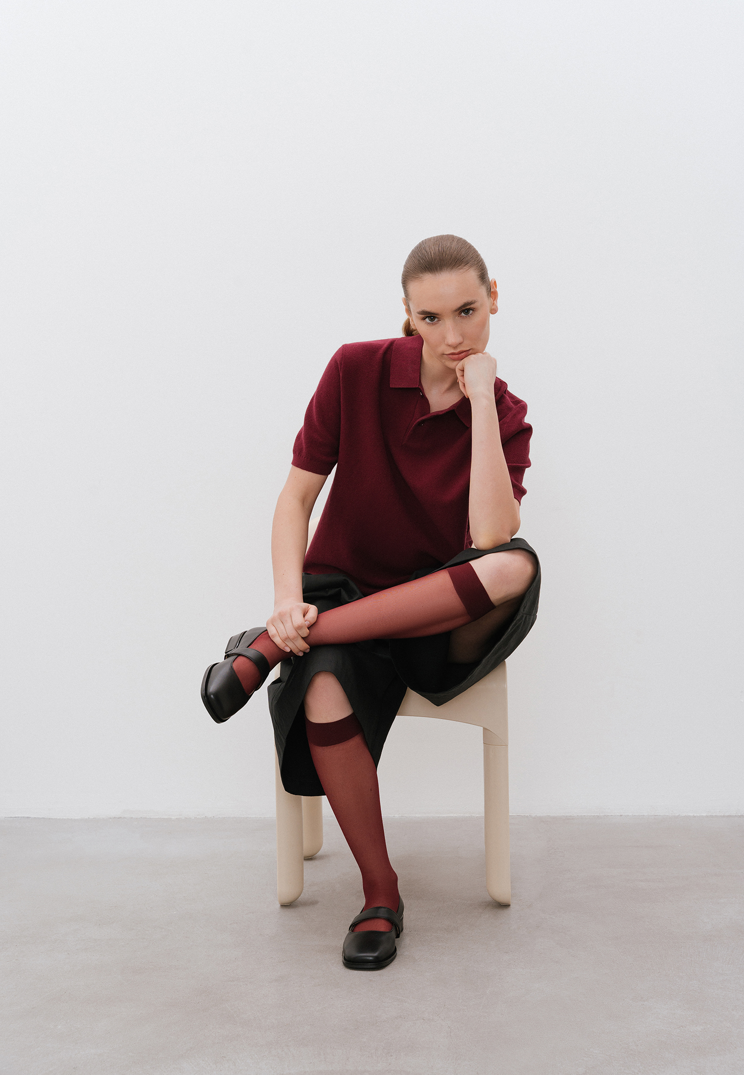 Черные женские туфли Мэри Джейн 94-512511-3501M